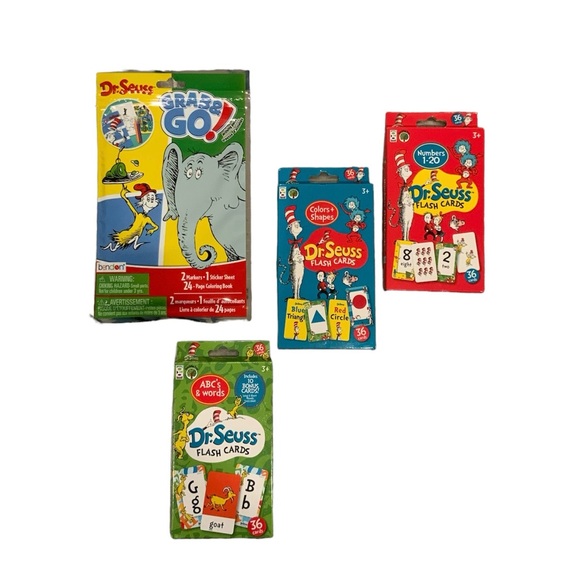 Dr. Seuss | Toys | Dr Seuss Flash Cards Alphabet Numbers Colors ...